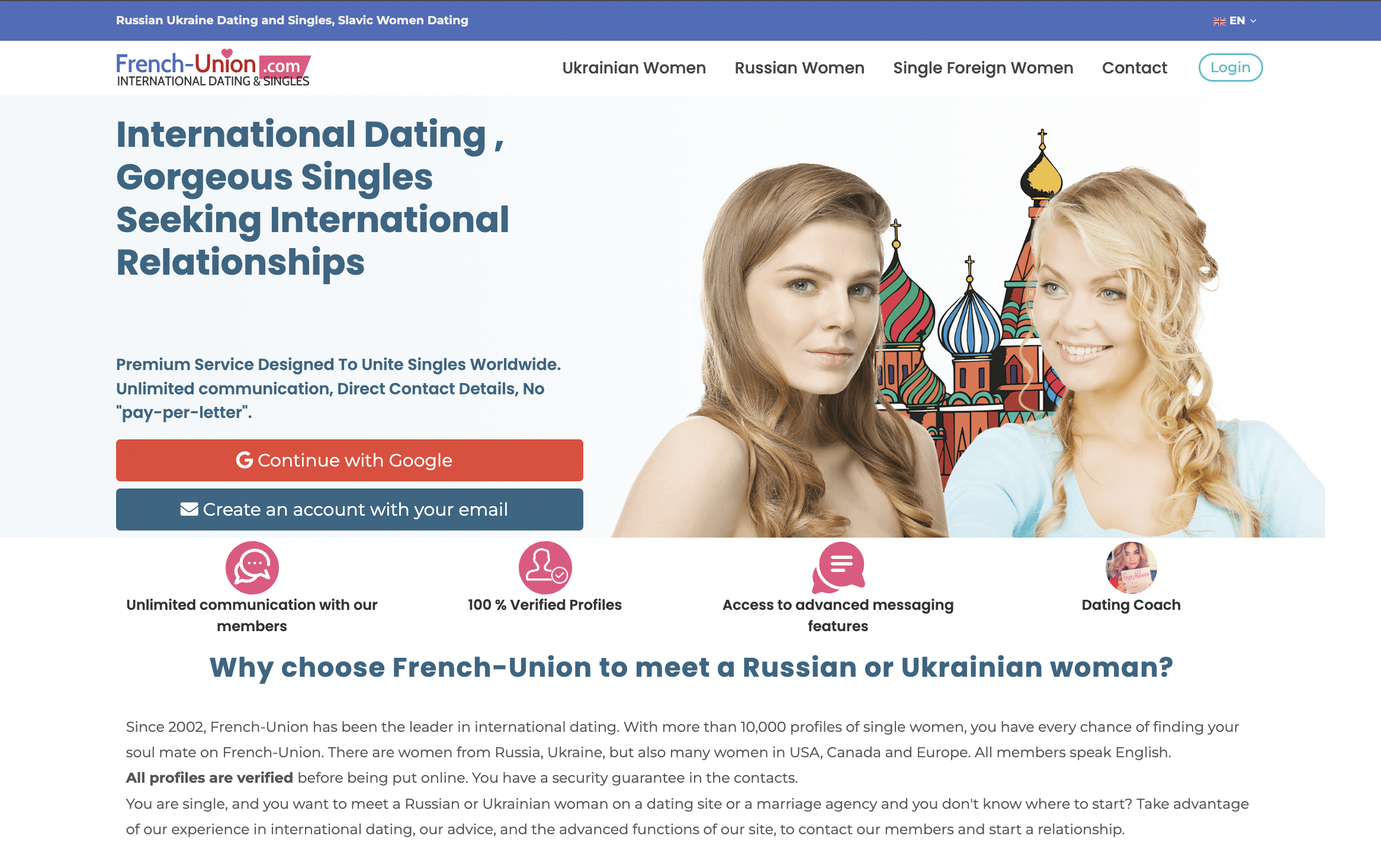Russische en Oekraïense Dating & Singles | French-Union